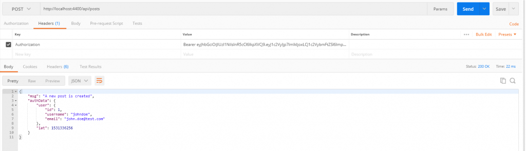 Nodejs Authentication With Json Web Tokens Jwt And Postman Tutorial