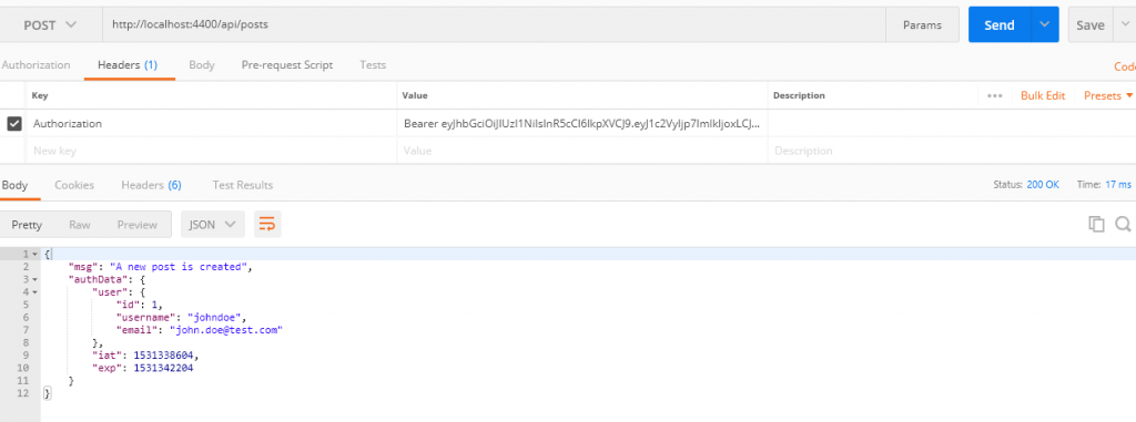 Nodejs Authentication With Json Web Tokens Jwt And Postman Tutorial 9773